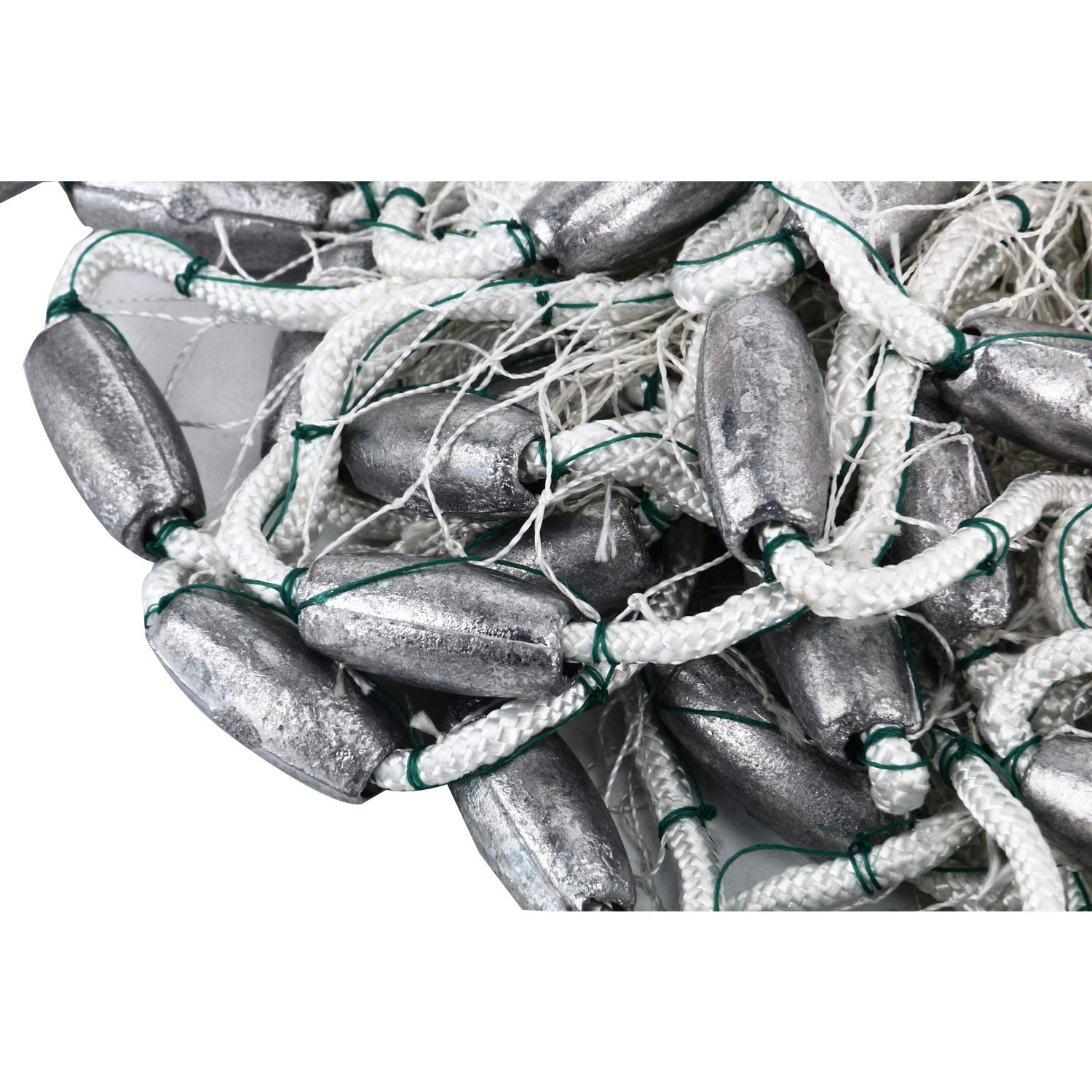 YaeMarine 4FT/6FT/8FT/10FT/12FT Hand Made Fishing Cast Salt Net Real Lead Weights Sinking Fast Heavy Duty for Bait Trap Fish (6)