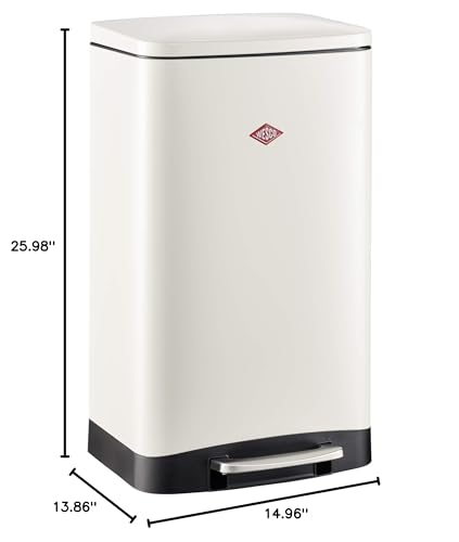 WESCO 385731-87 TOWERKICK Kitchen Pedal Bin, Size: 15.0 x 13.9 x 26.0 inches (38 x 35.2 x 66 cm), Sand Mat