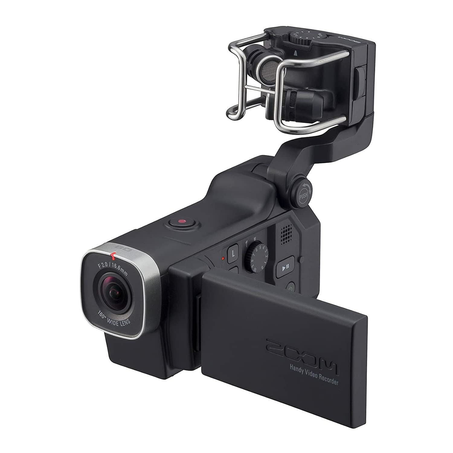 Zoom Q8 Handy Video Recorder with Rechargeable Battery and Spider Tripod Bundle (5 Items)