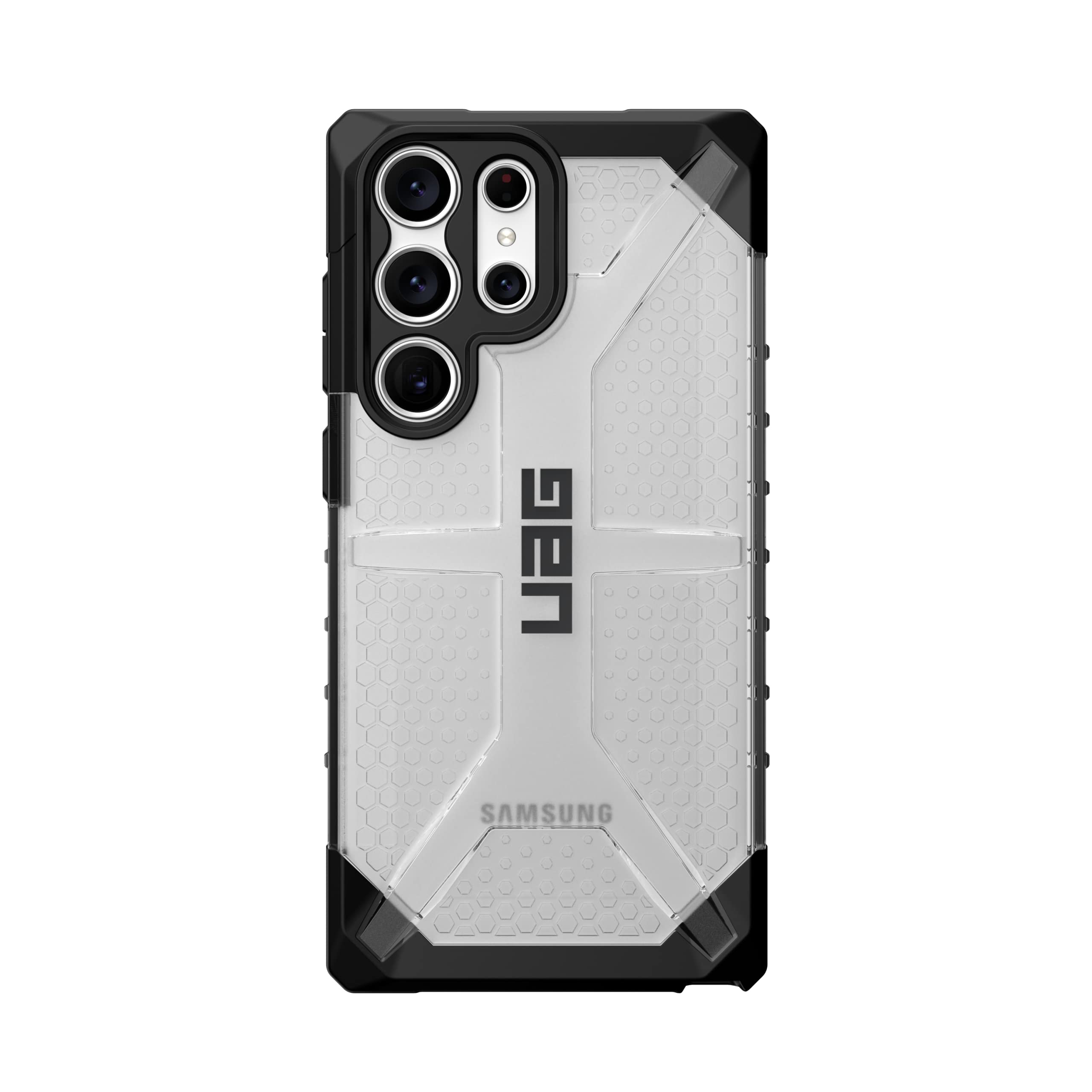 URBAN ARMOR GEAR UAG Designed for Samsung Galaxy S23 Ultra Case Protective Cover Plasma Ice + Premium Flex Shield Plus 6.8" Screen Protector 2in1 Bundle Pack