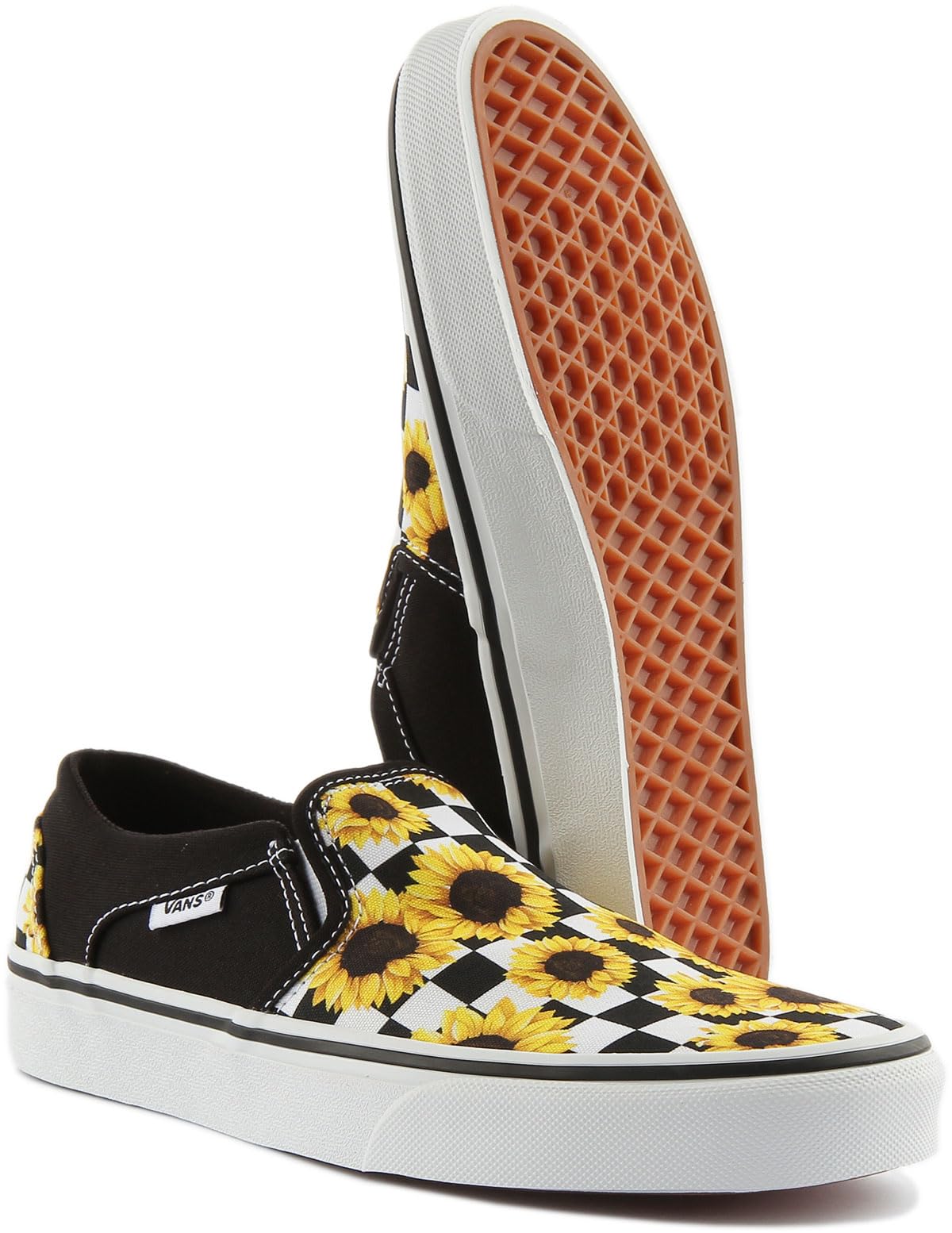 Vans Women's Low-Top Trainers Sneaker, Sunflower Checker Multi White, 7.5