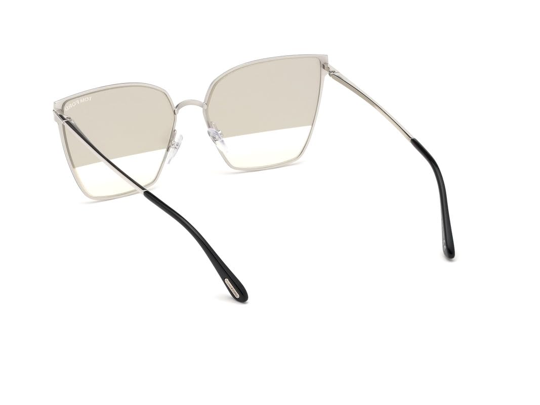 Tom Ford FT0653 18C Shiny Rhodium Helena Cats Eyes Sunglasses Lens Category 1 L