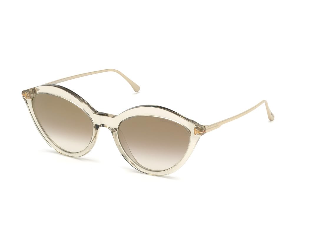 Tom Ford FT0663 20G Grey Chloe Cats Eyes Sunglasses Lens Category 2 Lens Mirror