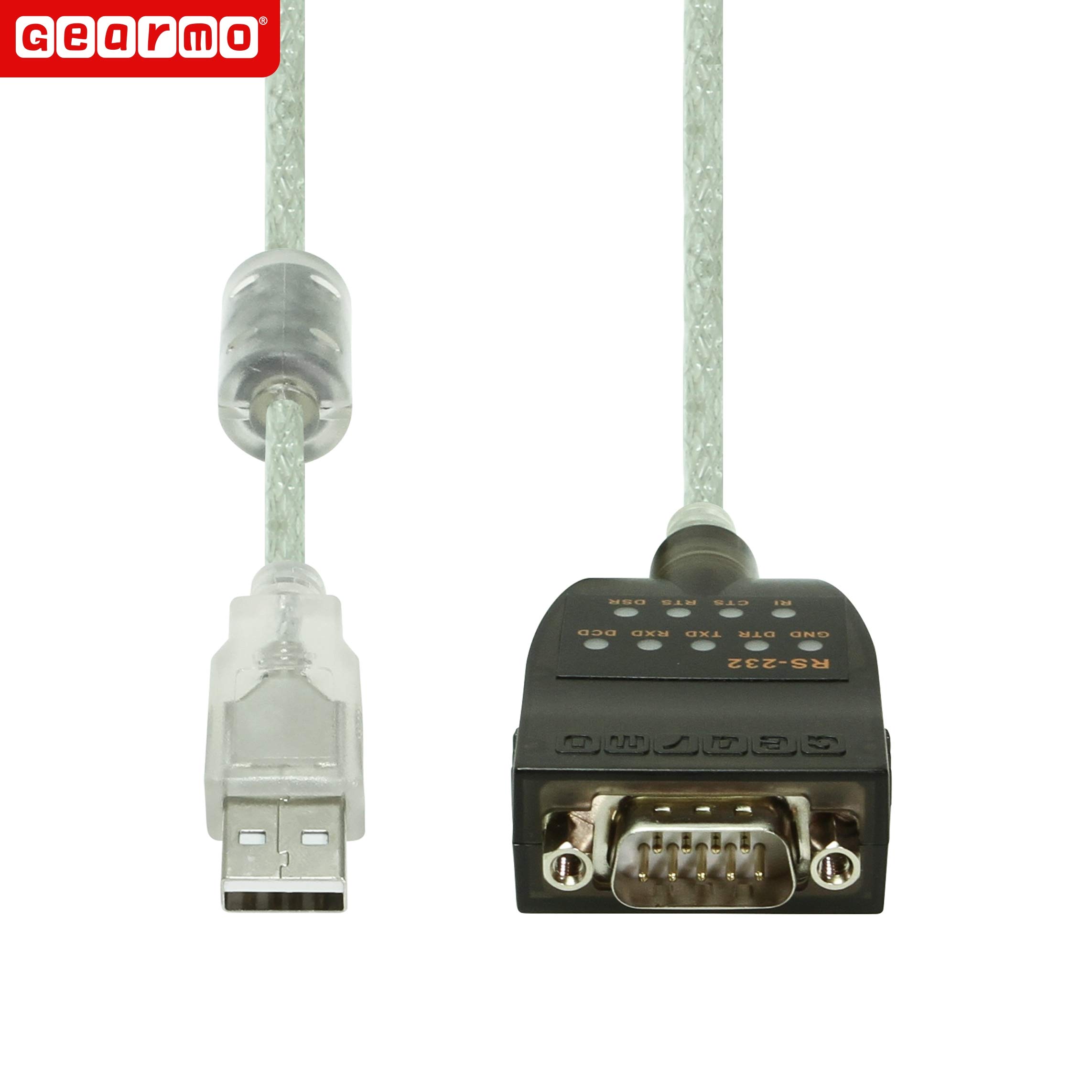USB to RS-232 Serial Adapter w/LED Indicators Windows 11 Support