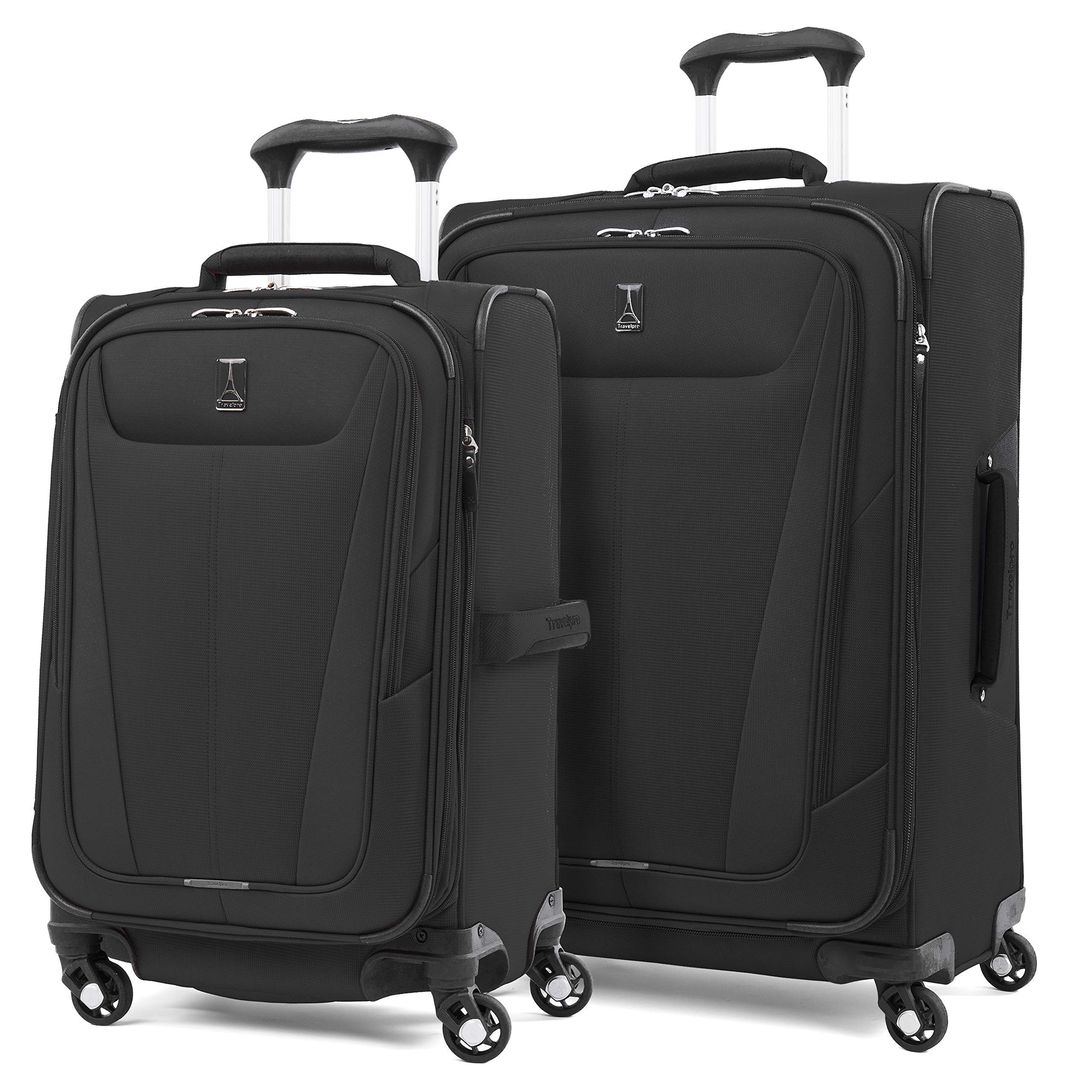 Travelpro Maxlite 5 Softside Expandable Luggage with 4 Spinner Wheels, Lightweight Suitcase, Men and Women, Violet, 2-Piece Set (21/25)