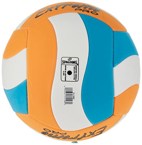 Spalding Extreme Pro Wave Volleyball, Blue/Orange, Official Size