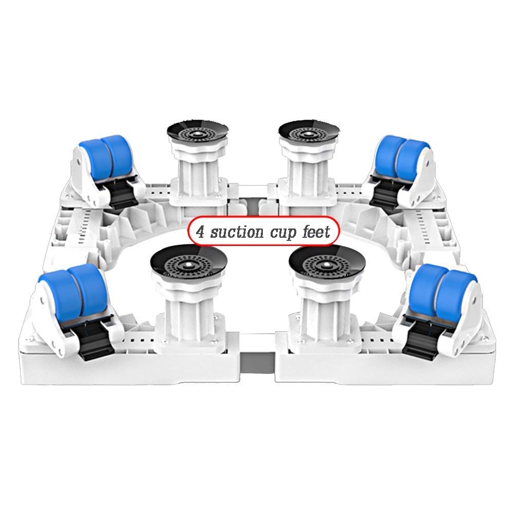 YGCBL Multifunction Portable Hand Trucks,Trolleyplastic Dolly Transport Roller Dollies Polypropylene Universal Wheel Movable Base Non-Slip with Brake 9Kg Capacity,White