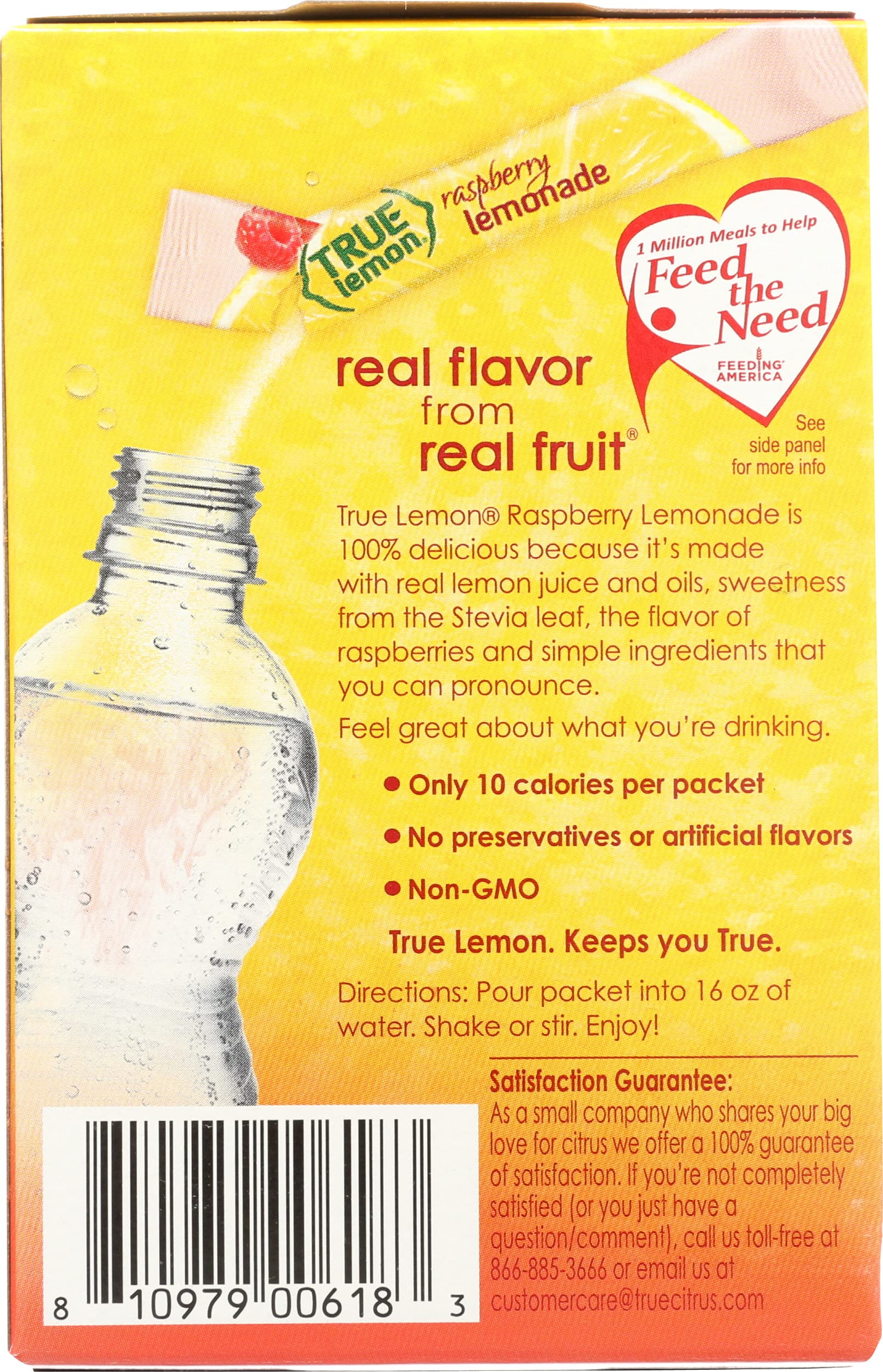 True Lemon Raspberry Lemonade Drink Mix, 10 Count