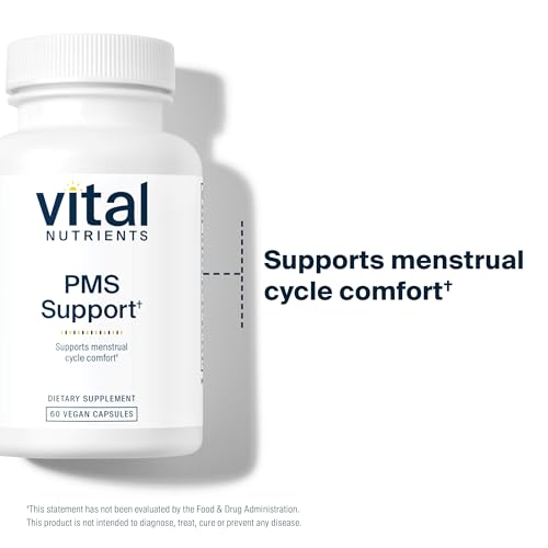 Vital Nutrients PMS Support | Vegan Supplement | Vitex Berry and Passion Flower Extract for Pre-Menstrual Support and Hormone Balance* | Gluten, Dairy and Soy Free | Non-GMO | 60 Capsules