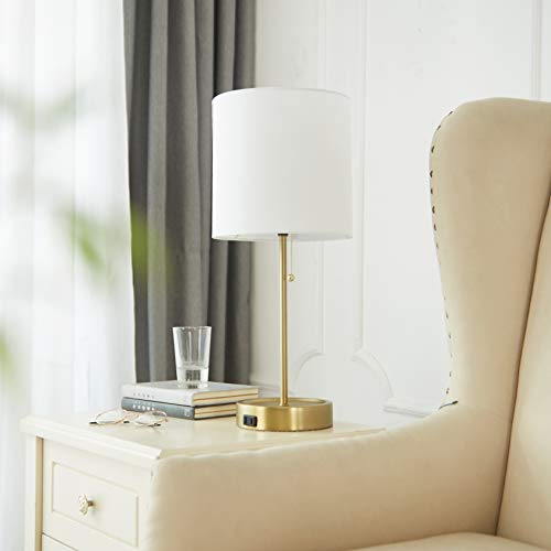 Urban Lifestyle Stick Lamp with Gold Metallic Catch-All Base, Model: NK640680