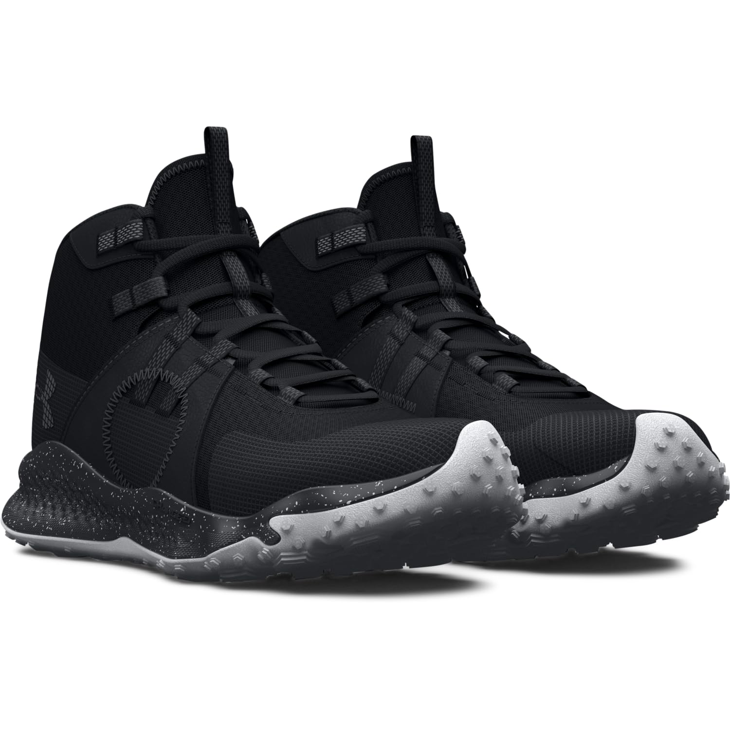Under Armour Men's Charged Maven Trek, (002) Black/Black/Pitch Gray, 10, US