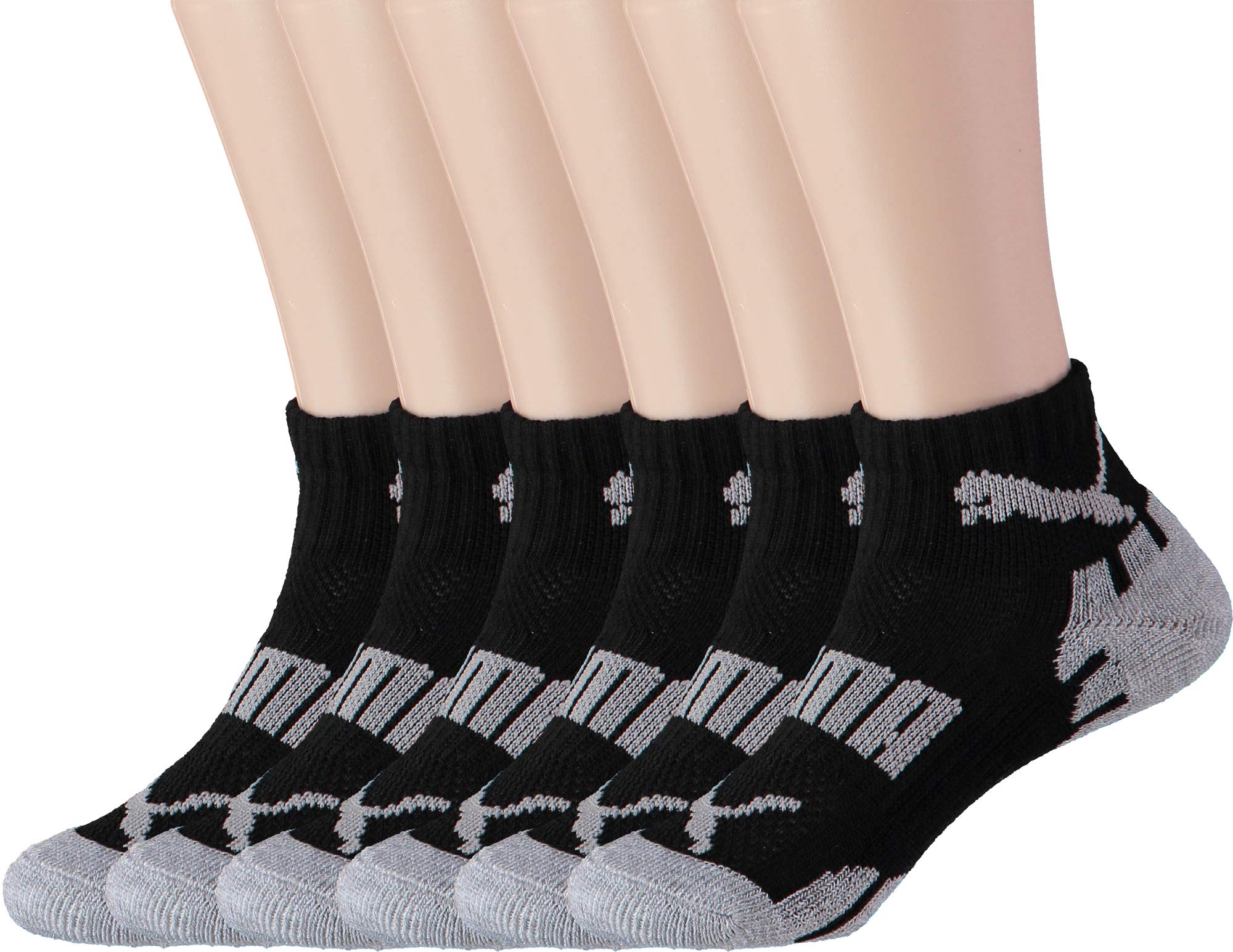 PUMA (5-6.5, Black Grey 6 Pack