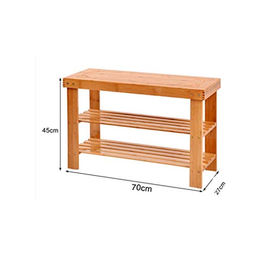 ZHYH Shoe Organizer Rack Simple Change Shoes Bench Entryway Storage Shoes Cabinet Multi-Functional Nordic Wooden