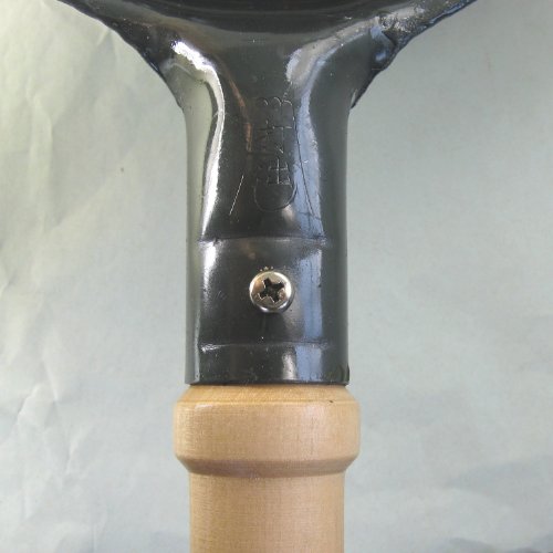 Yamada Kogyo Single Hand Wok Iron Hammered Wooden Handle 30cm