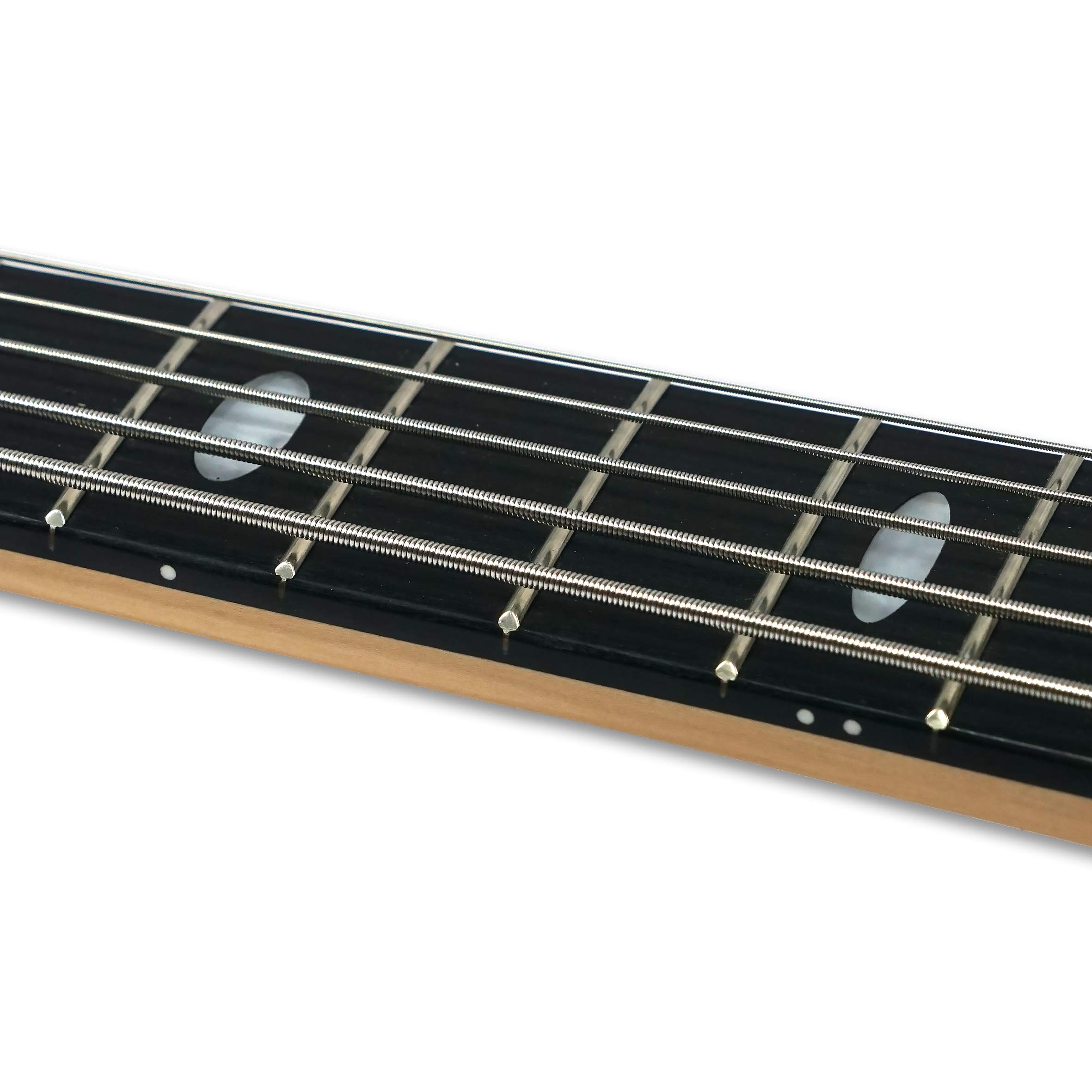 TARIO 5 String Electric Bass Guitar Millettia Laurentii+Okoume body maple neck