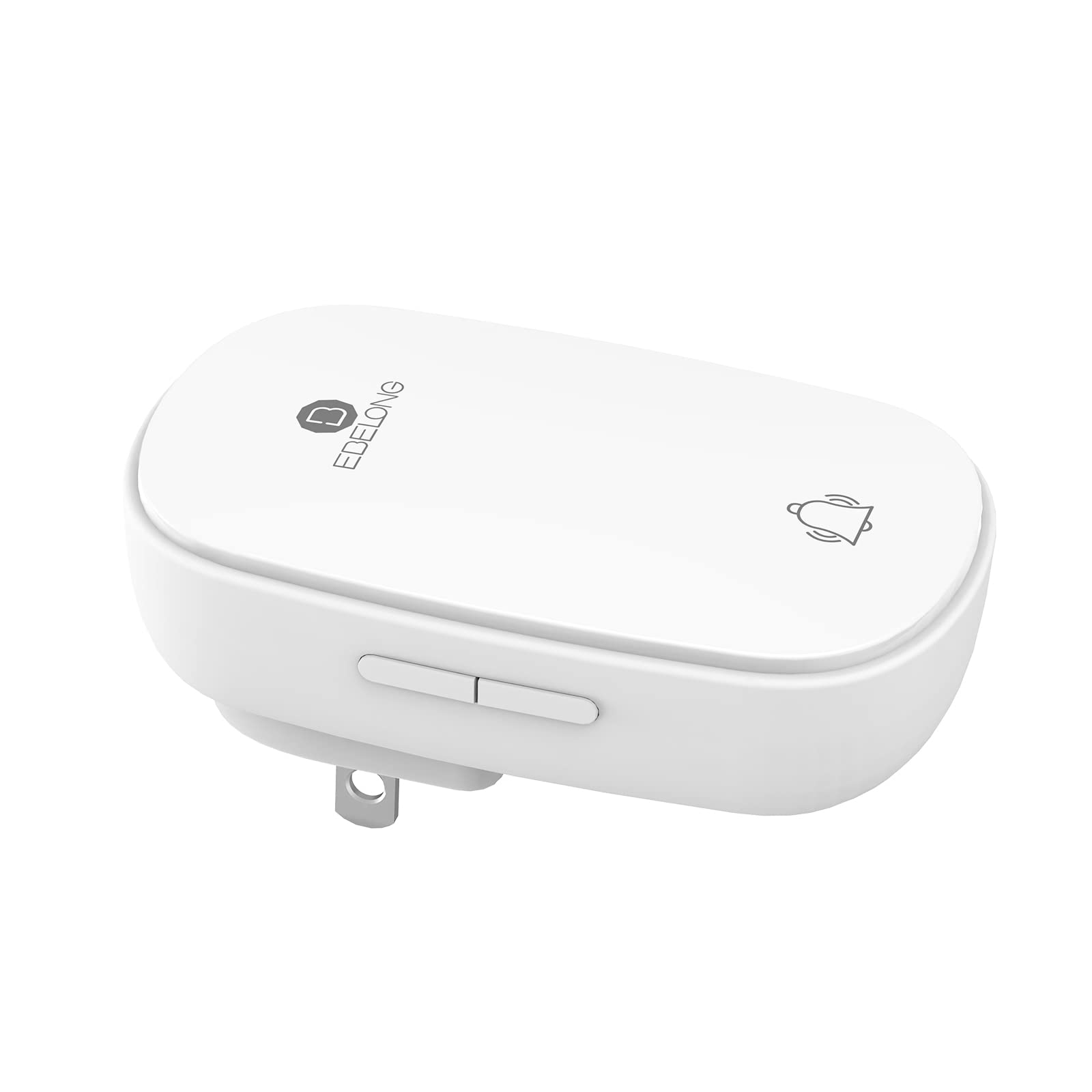 Wireless Doorbell,Self-Powered Wireless Doorbell,No battery required.IP67 waterproof rating. (White 1+2)