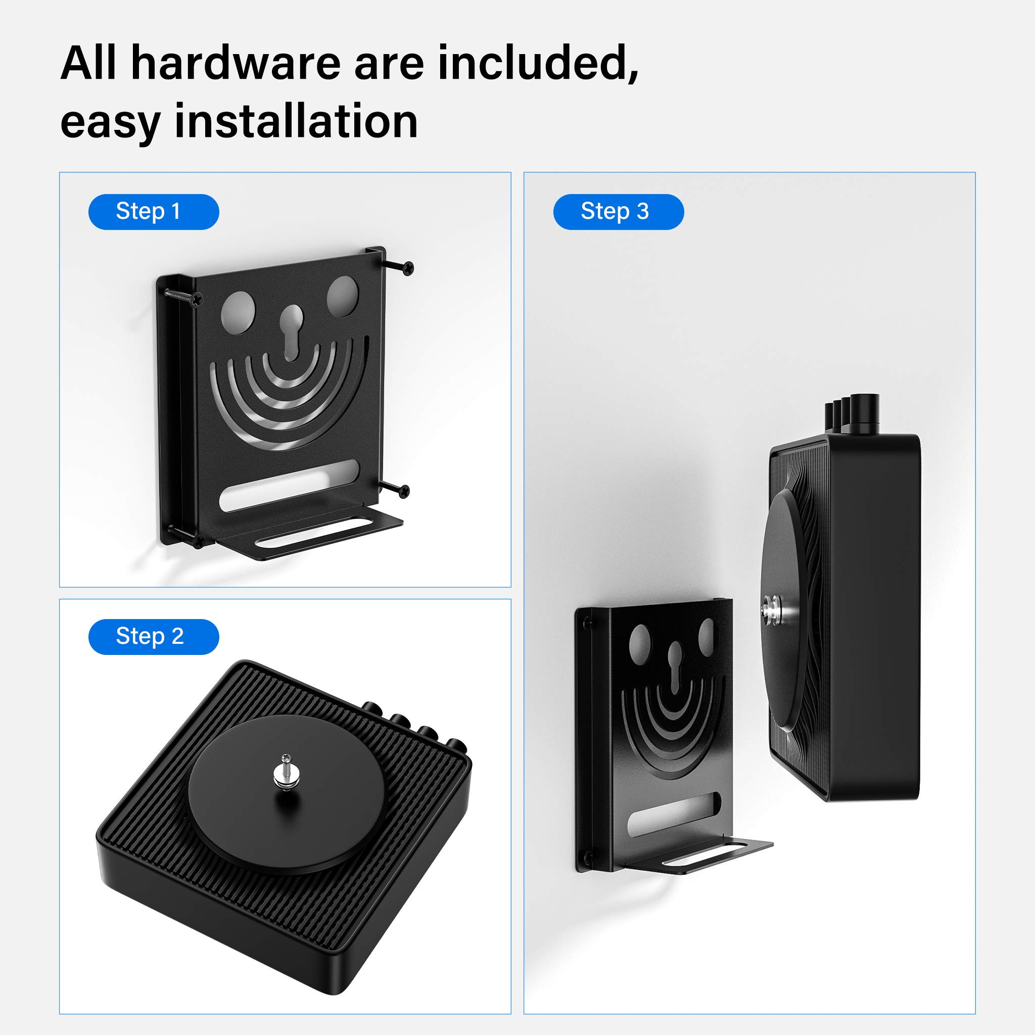 Wall Mount for Sonos Amp Mount Slim Design Compatible with Sonos Wireless Amplifier Mounting Bracket with Ventilation Holes