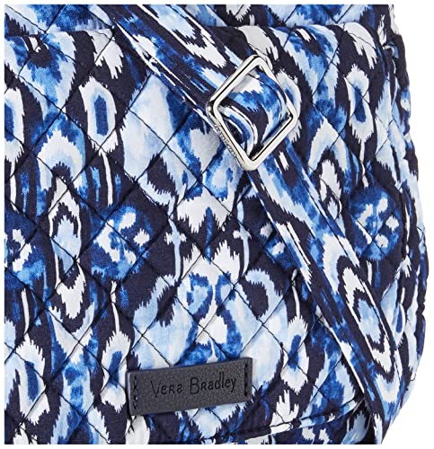Vera Bradley Women's Cotton Carson Mini Shoulder Bag Crossbody Purse, Ikat Island, One Size