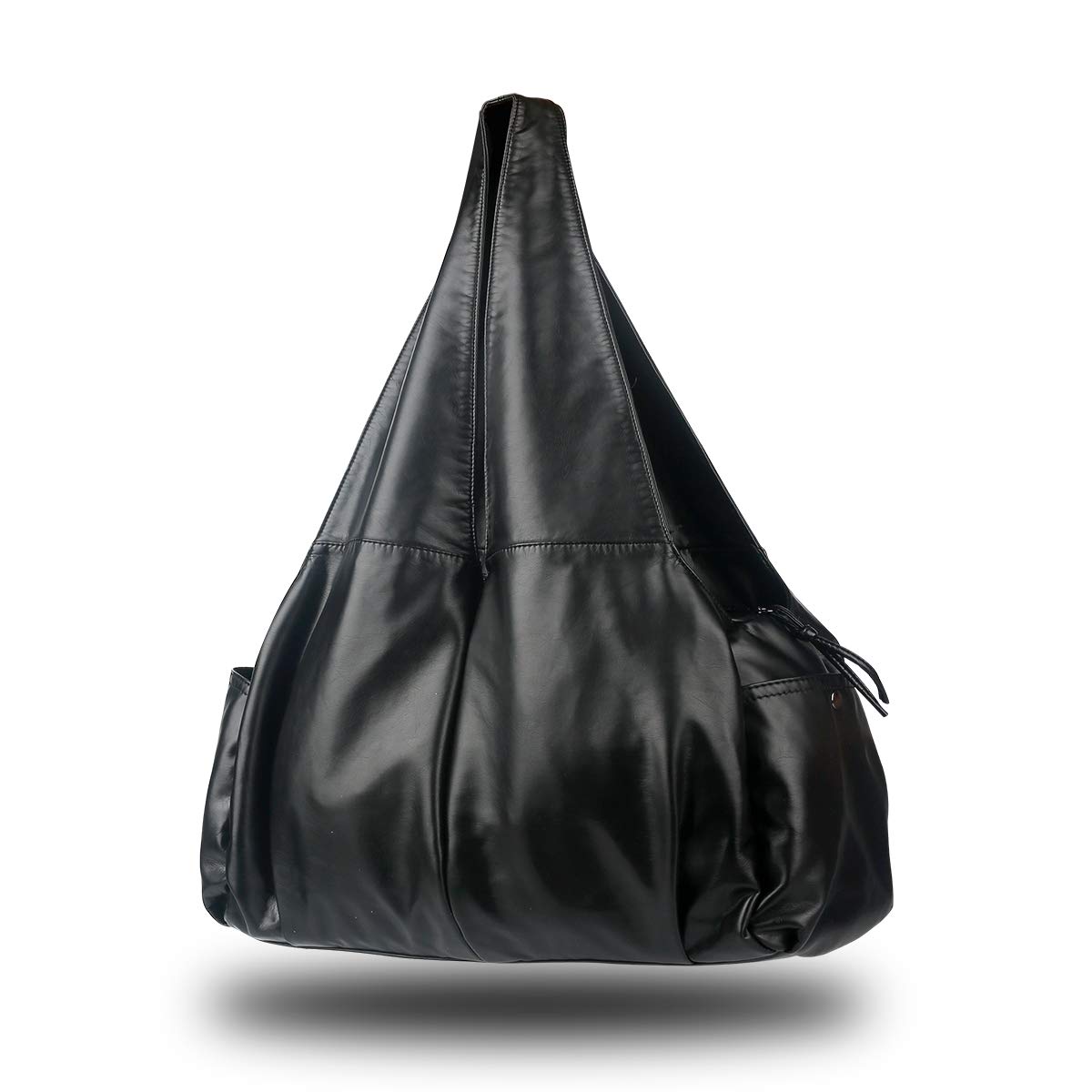 XMRSOY Handbag For Women,Large Slouchy Hobo Bag Soft Washed PU Leather Purse Amazing Multi Pocket Totes (Brown)