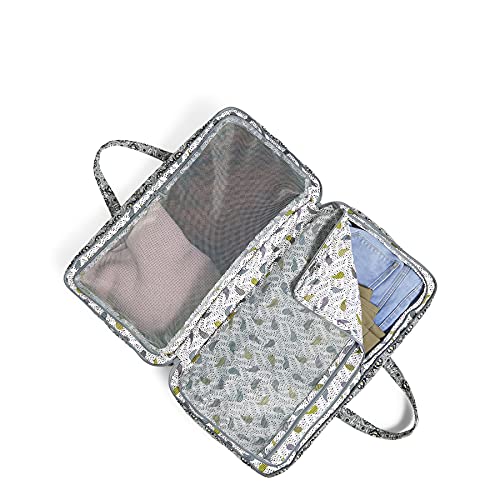 Vera Bradley Women's Cotton Lay Flat Travel Duffle Bag, Plaza Tile, One Size