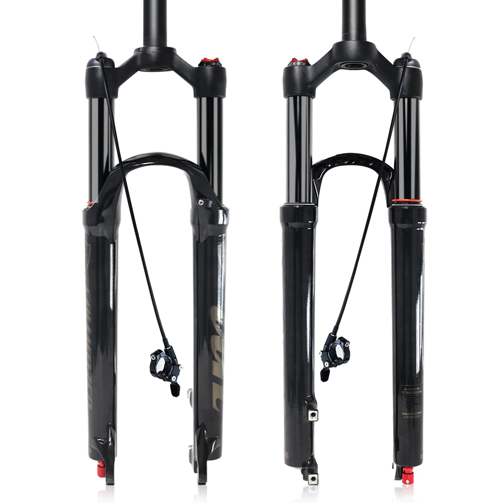 ZTZ Mountain Bike Fork,26 27.5 29 inch MTB Suspension Air Fork ,Rebound Adjust,Travel 120mm,QR 9mm,1-1/8 Straight Tube, Ultralight Mountain Bike Front Fork for XC/AM Bike(Remote Lockout/27.5inch)