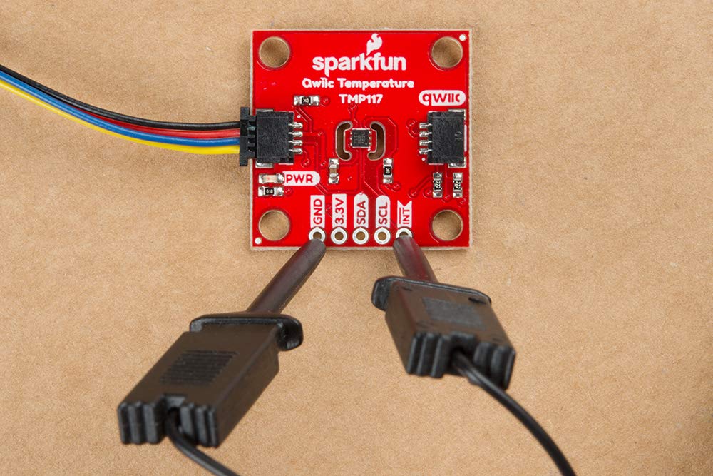 SparkFun High Precision Temperature Sensor - TMP117 (Qwiic) Programmable Temperature Alert Limits Operating Voltage 1.8V to 5.5V 16-bit Resolution NIST traceability Maximum Range from -55°C to 150°C