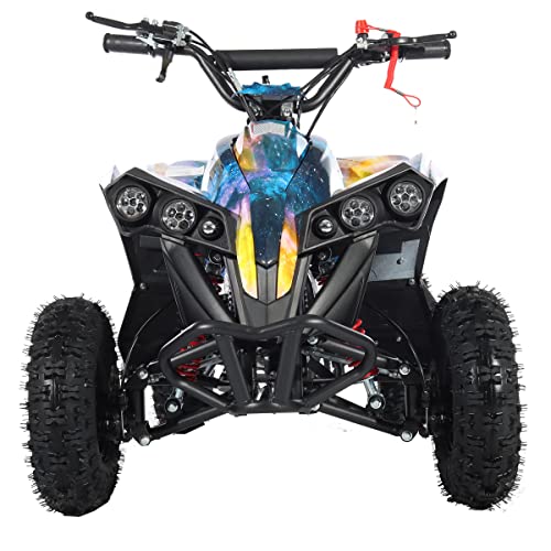 X-PRO Storm 40 ATV 4 Wheelers 40cc ATV Quads Quad with Gloves, Goggle and Face Mask (Starry Camo)