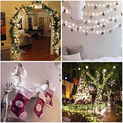 ZBM--ZBM Solar Lights Outdoor,8 Modes Solar Garden Lights, 5m/10m/20m Copper Wire Solar String Lights, Waterproof For Christmas, Halloween, Tree, Garden, Home, Wedding, Pathway, Party Fairy Lights fai