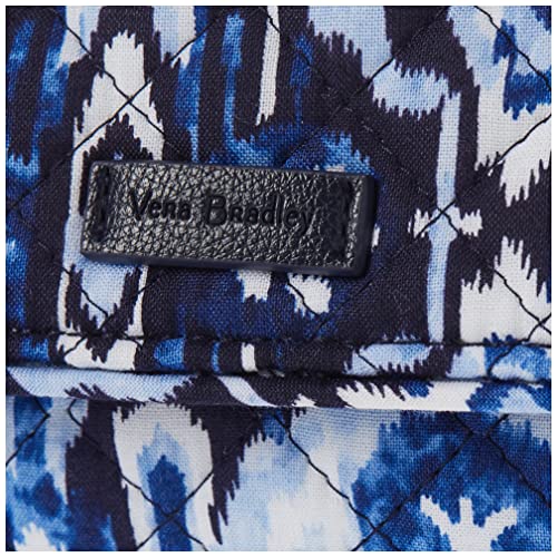 Vera Bradley Women's Cotton Riley Compact Wallet With RFID Protection, Ikat Island, One Size