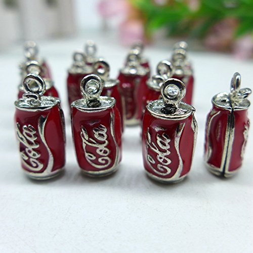 ZAMTAC 7817mm Metal Alloy Coke Shape for DIY Charms Supplies for Jewelry