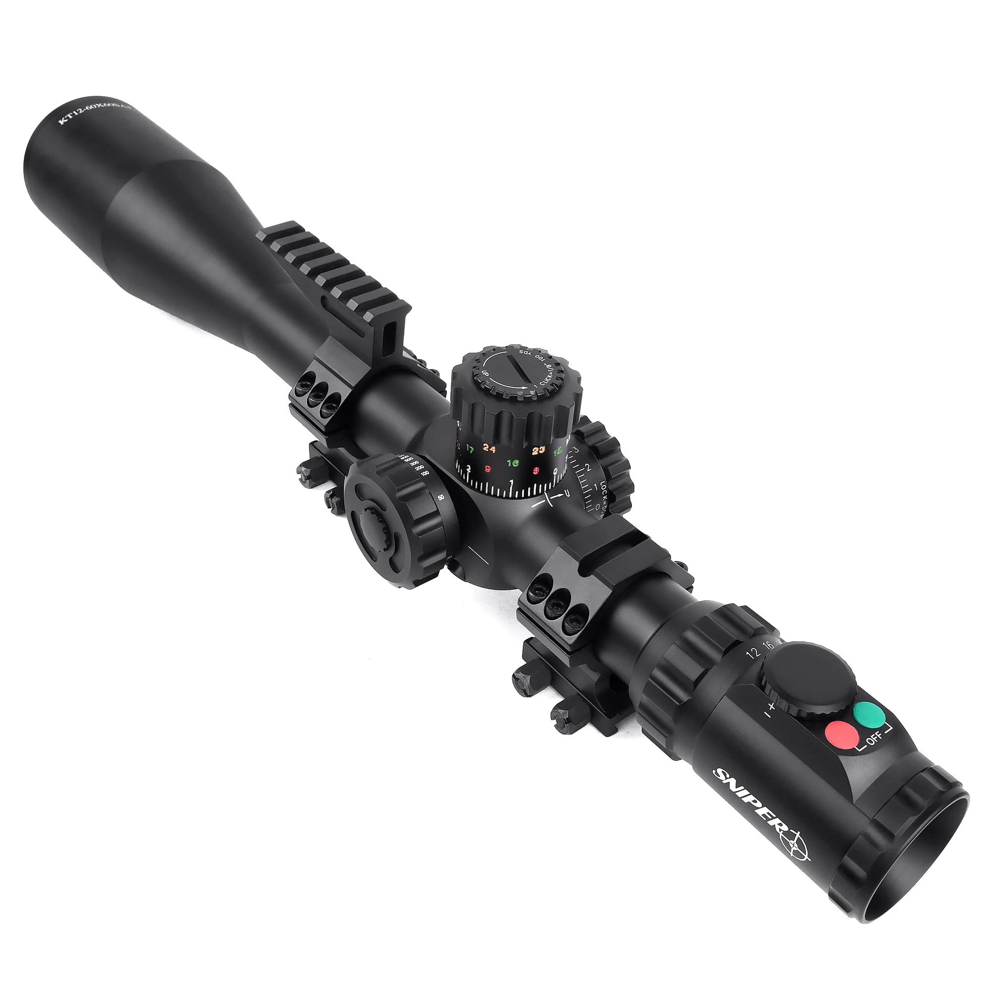 Sniper KT12-60x60SAL MOA Reticle Rifle Scope