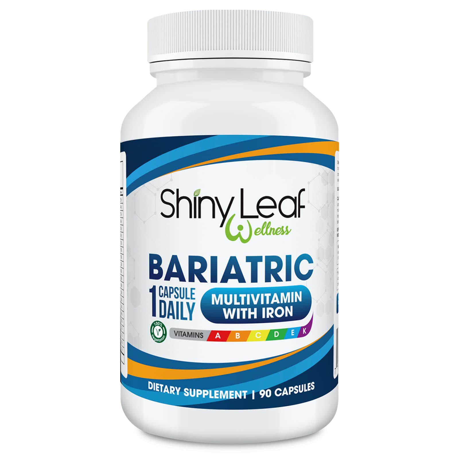 Shiny Leaf Daily Bariatric Multivitamin with 45 mg of Iron 90 Ct Capsule for Post Weight Loss Surgery (WLS), Sleeve, and Mini Gastric Bypass Patients (3 Months Supply)ā¦