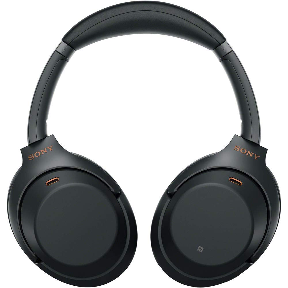 Sony WH-1000XM3 Wireless Noise-Canceling Over-Ear Headphones (Black) with Carry Case and in-Flight Adapter