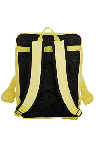 SpongeBob Square Pants Backpack for Boys & Girls, Plush Padded Bookbag with Adjustable Shoulder Straps, SpongeBob Schoolbag with 3D Arms and legs, Durable School Bag for Kids