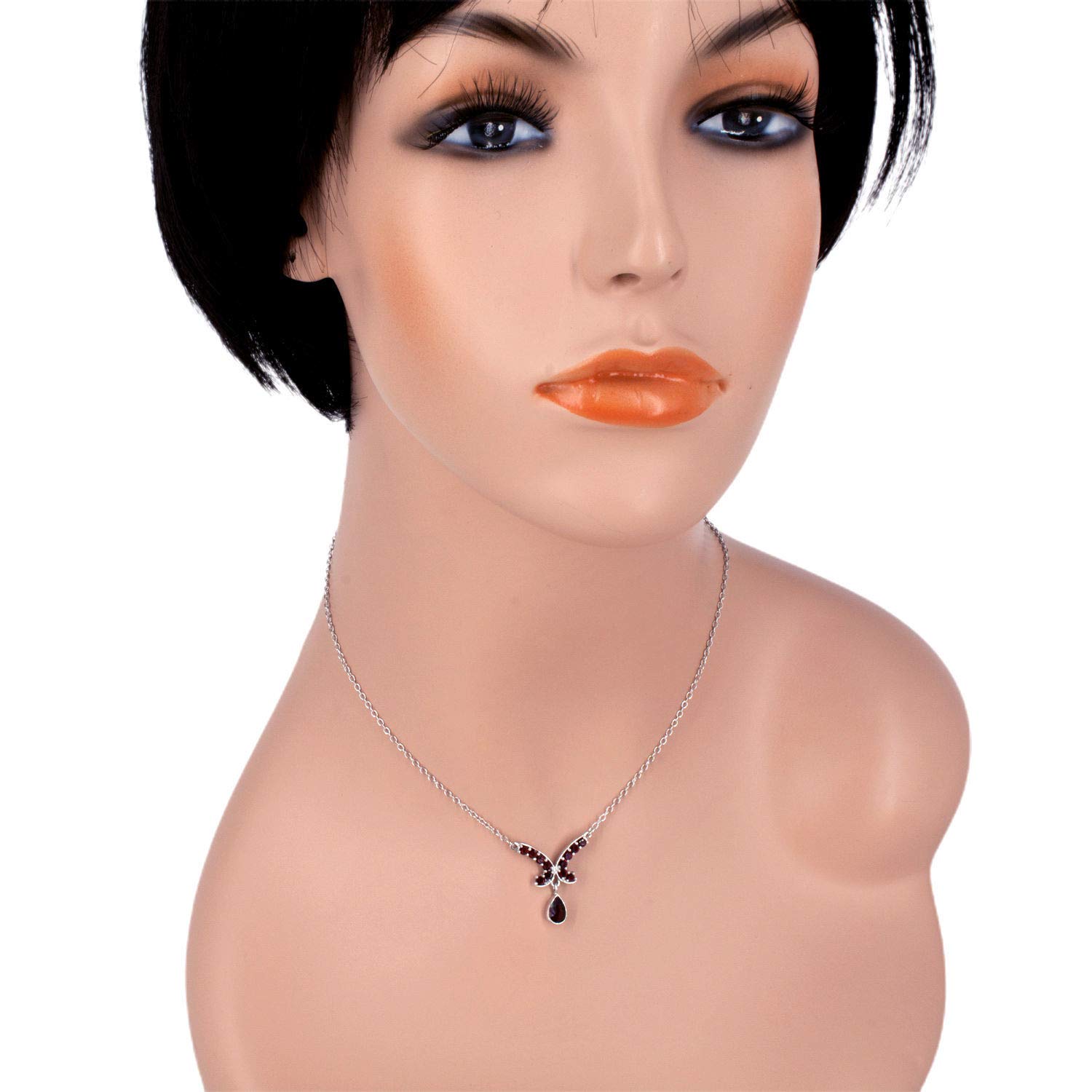 ZIKLARS Bohemian Garnet Necklace