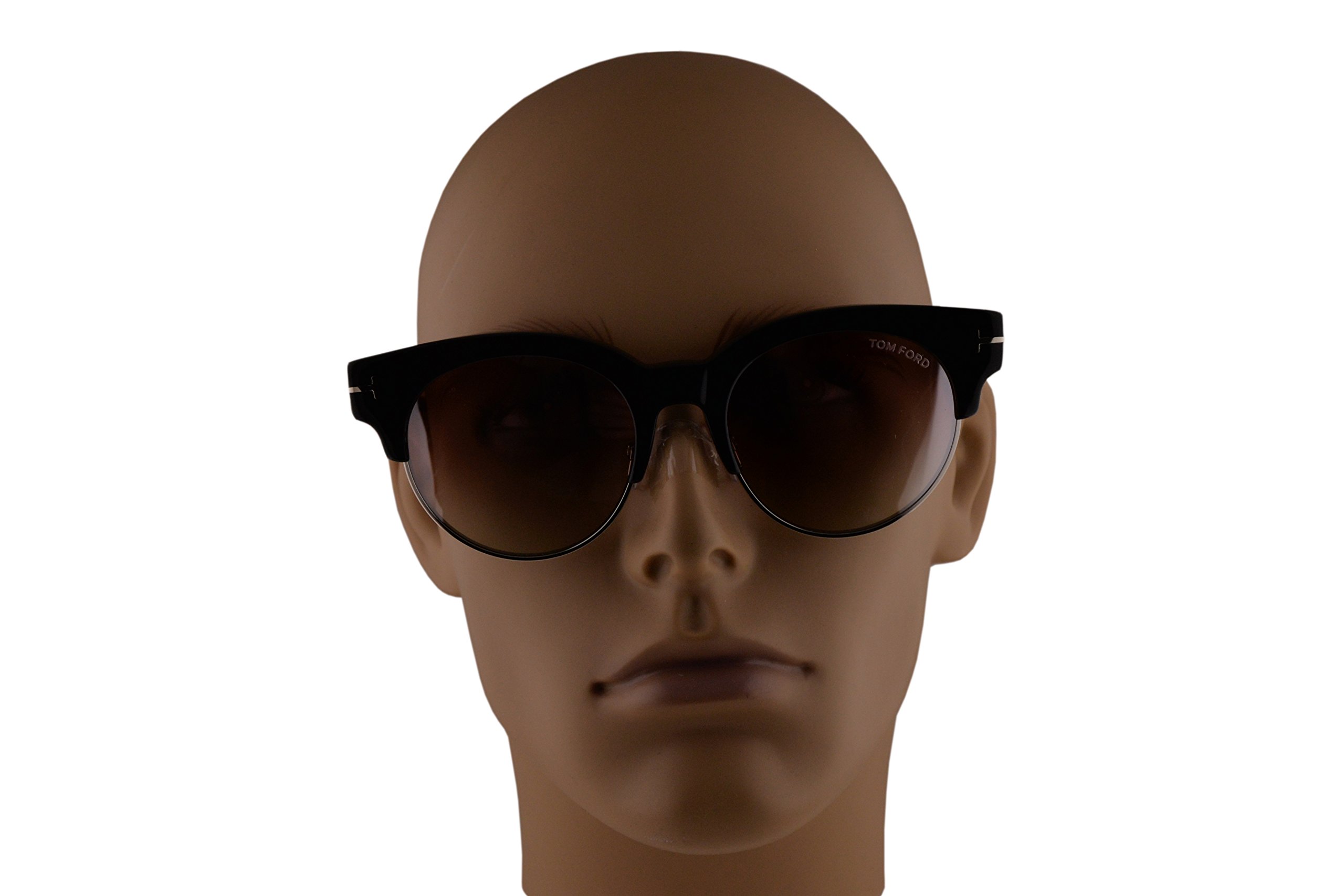 Tom Ford FT0598 Henri-02 Sunglasses Shiny Black w/Violet Mirror Lens 01Z TF598 FT598
