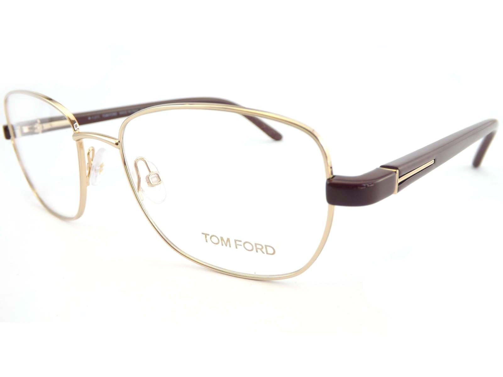 Tom Ford FT5152 28A Gold Metal Round Eyeglasses 54mm