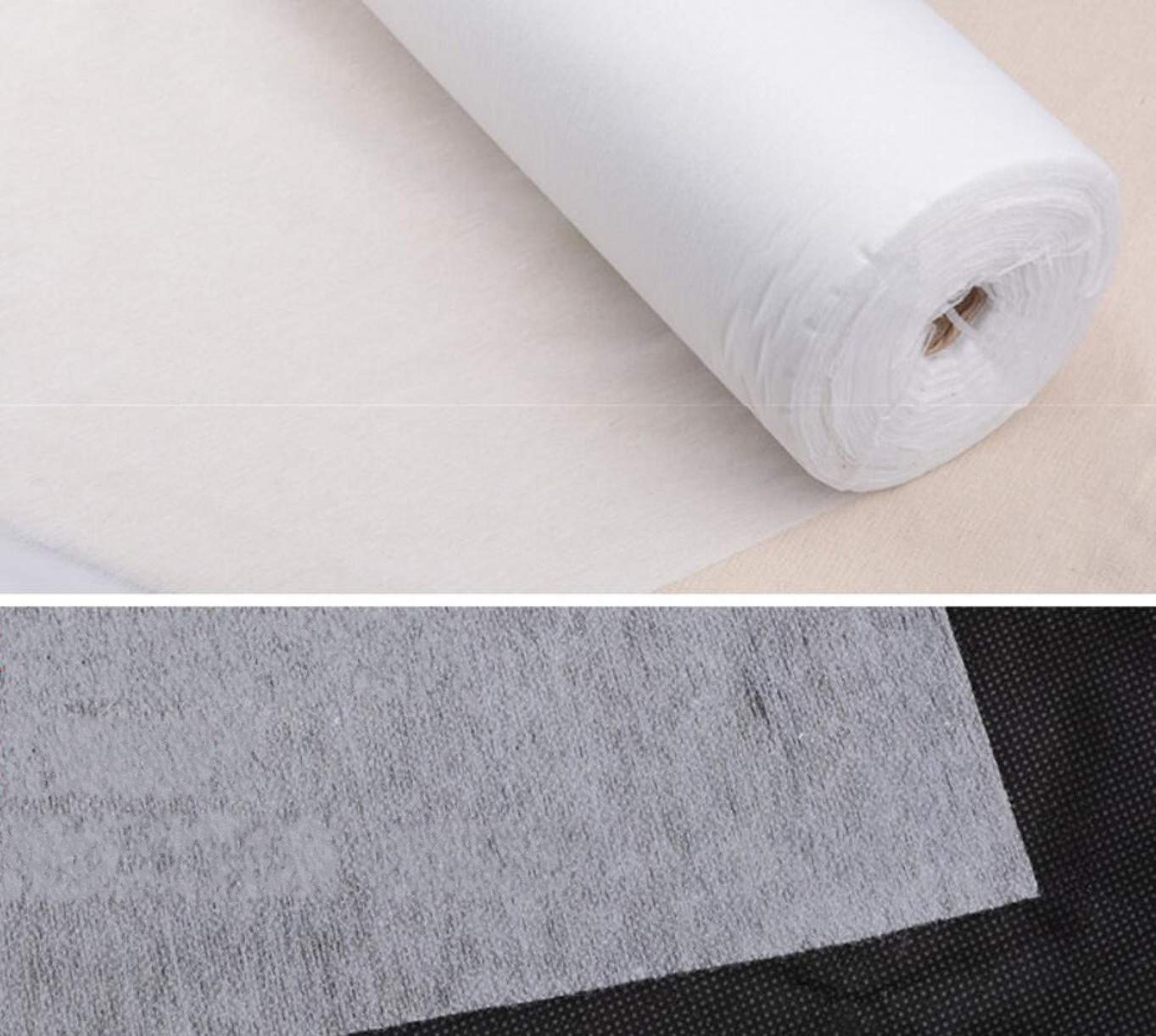 WellieSTR ( White 5.5 Yards Iron on Interfacing Non-Woven Light Weight 40" Wide Single-Sided Fusible Shipped for DIY Ideas