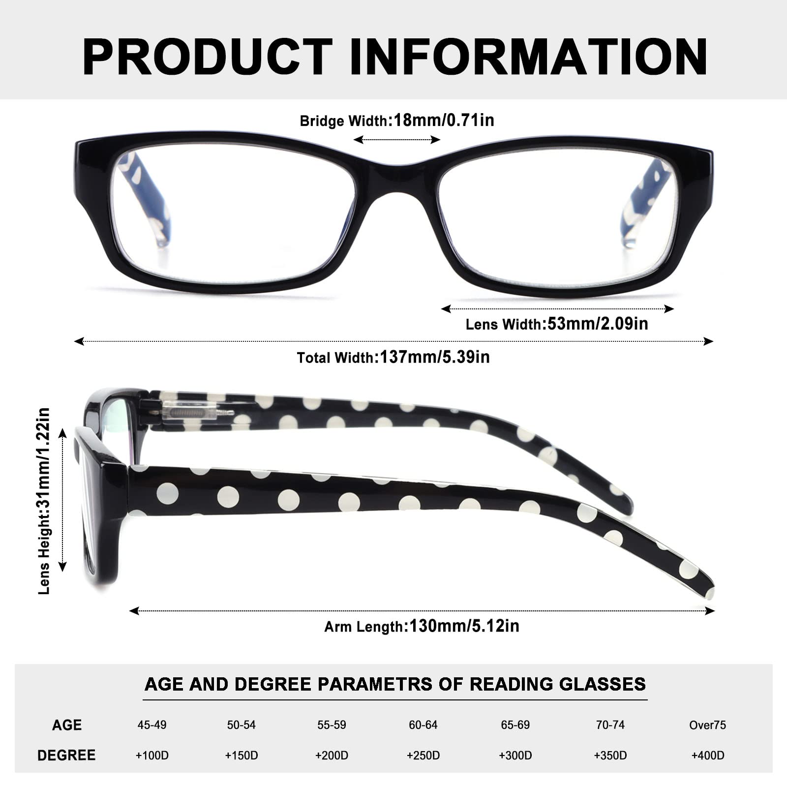 VOGPOPER Reading Glasses 5 Pairs Blue Light Blocking Fashion for Womens Readers, Spring Hinge with Pattern Print Eyeglasses (5 Multicolor-2, 2.25, diopters)