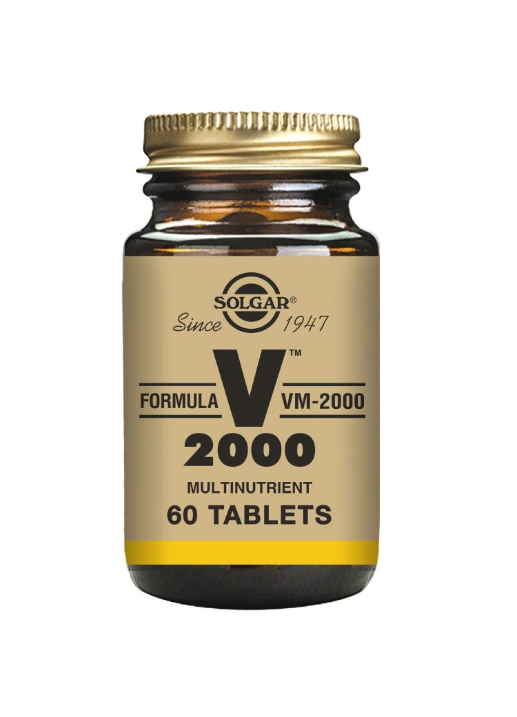 Solgar Formula VM-2000 (Multinutrient System), 60 Tablets - Premium Quality Multiple - Contains Zinc - Supports A Healthy Immune System - Vegan, Dairy Free, Kosher - 30 Servings