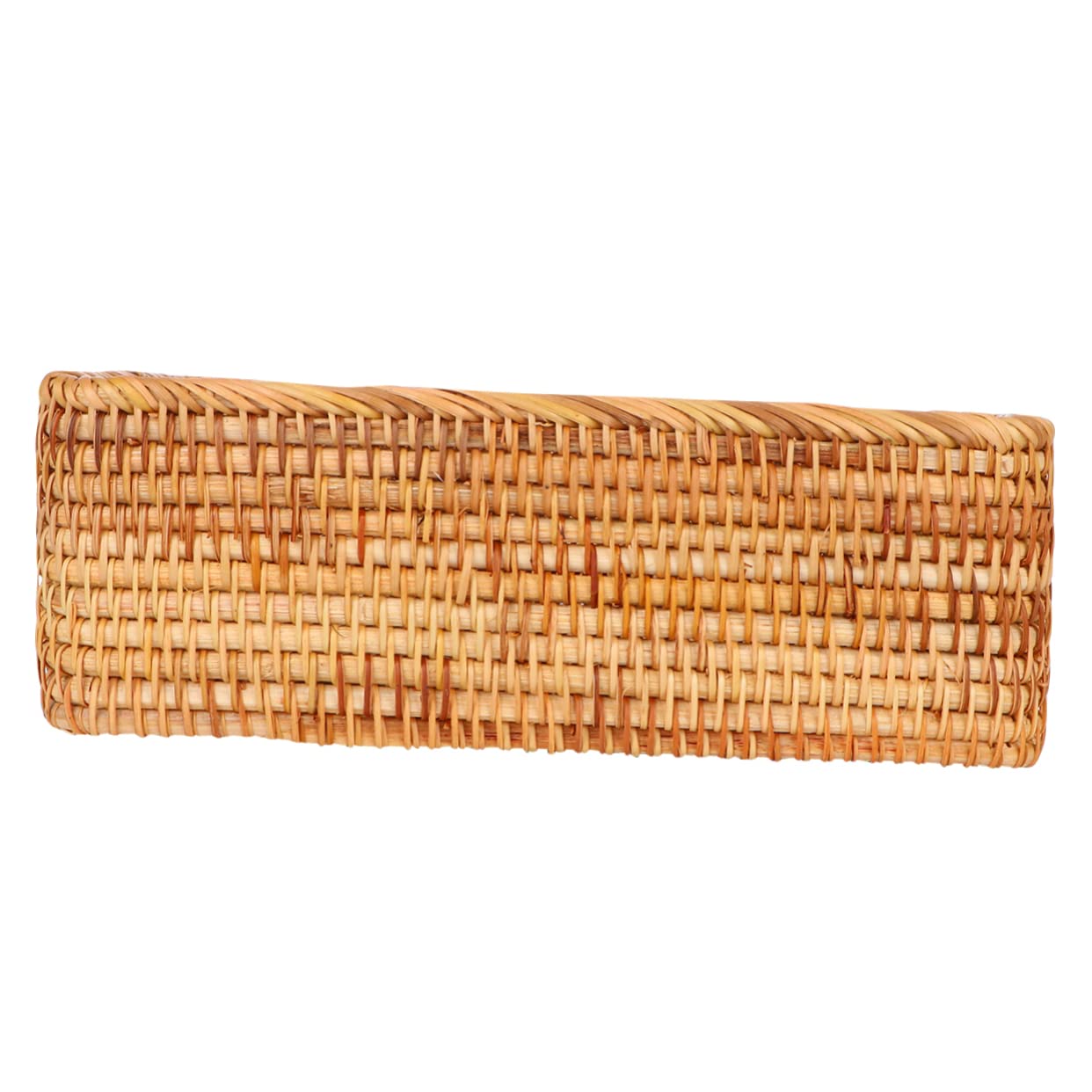 Zerodeko Organizer Rectangular Storage Basket Seagrass Storage Baskets Woven Storage Baskets Rattan Storage Basket Rattan Organizer Bins Seagrass Organizers Storage Box Wicker Sundry 1pc