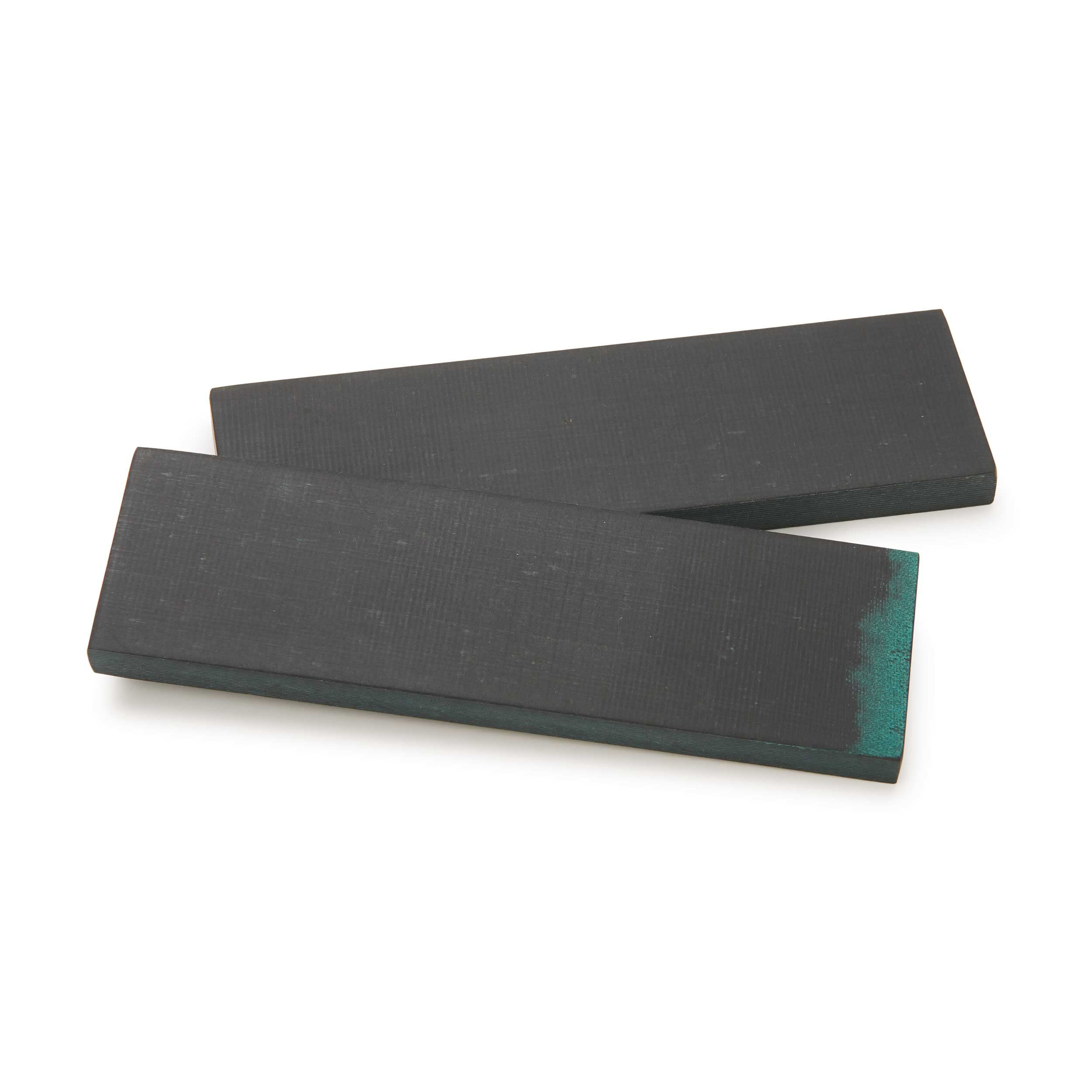 WoodRiver Black & Green Micarta, 8mm x 1-1/2" x 5" Knife Scale, 2-Pieces