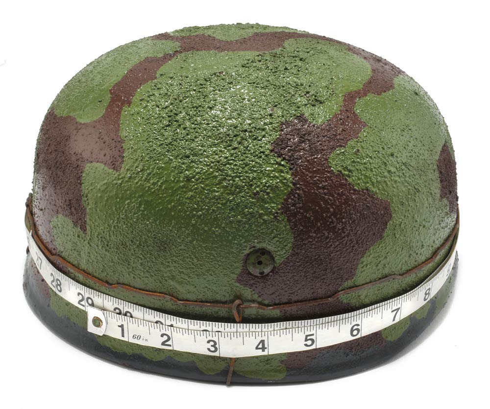 World War Supply German WW2 M38 Paratrooper Fallschirmjager Helmet Textured Green Brown Camouflage with Wire 1129WWS