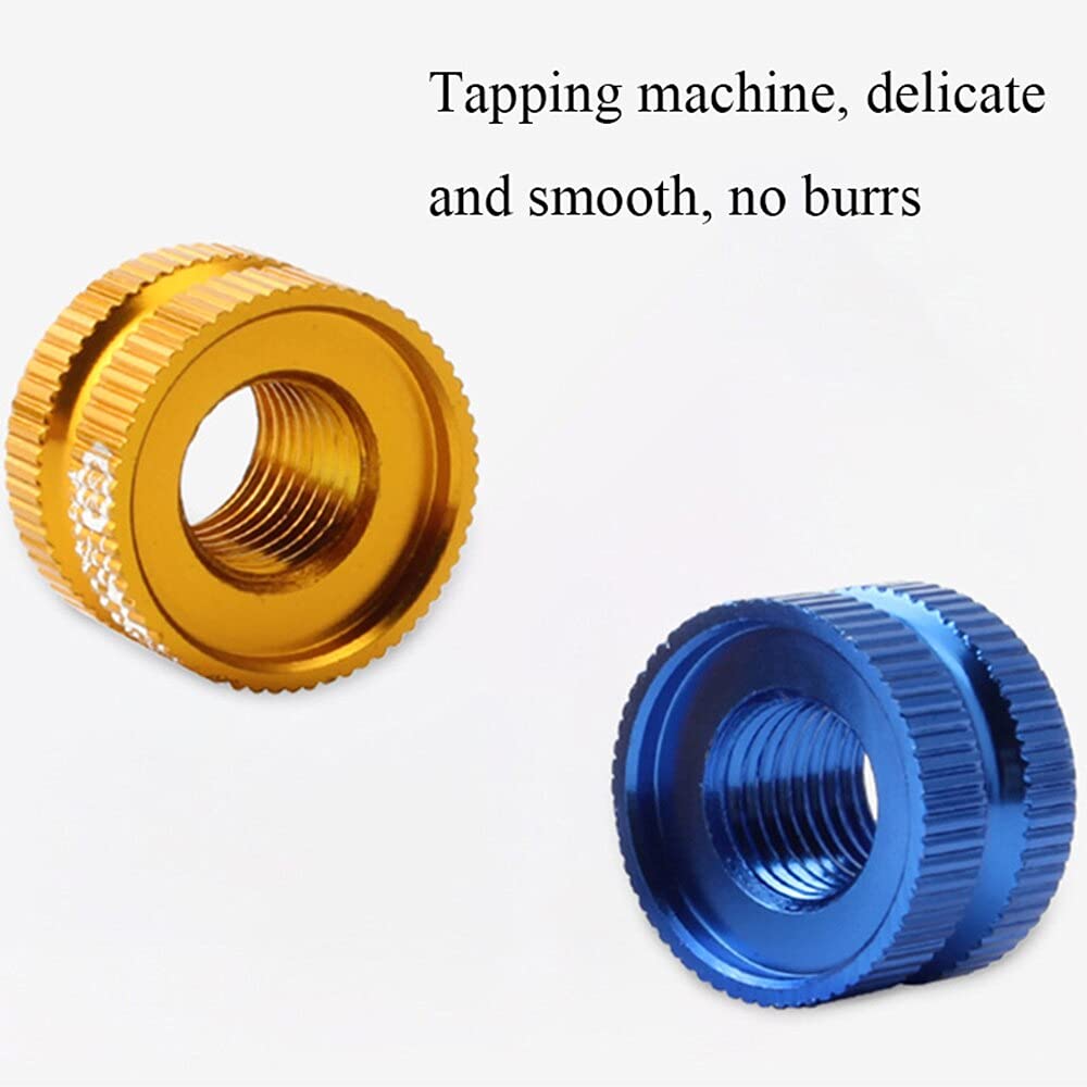 Wsnld MTB Road Bike Bicycle Tubeless Tire Valve Nut Inner Tube Valve Caps Vacuum Tire Nozzle Lock Nut Replacement Accessories