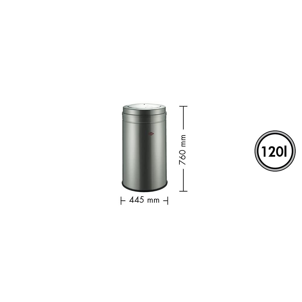 WESCO 350931-13 Swing Dust Bin, 26.6 gal (120 L), Big Swing