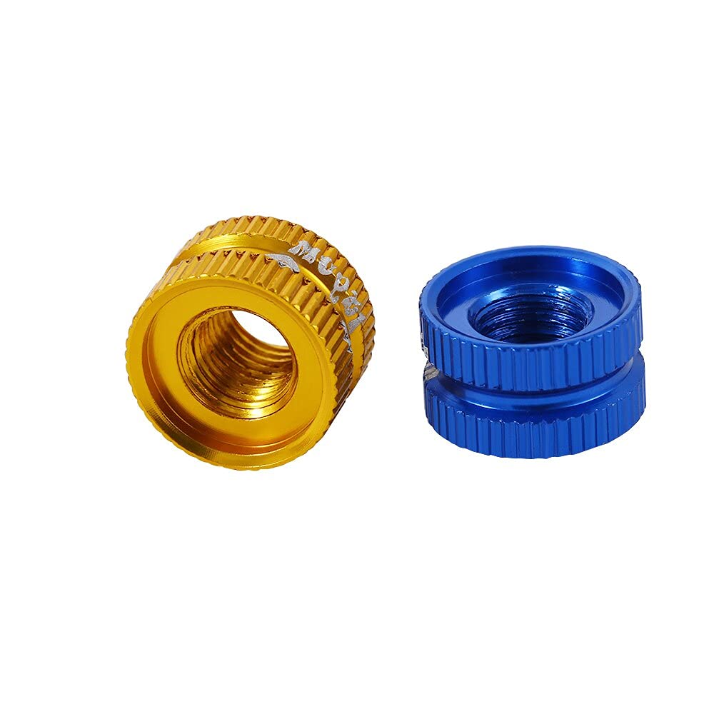 Wsnld MTB Road Bike Bicycle Tubeless Tire Valve Nut Inner Tube Valve Caps Vacuum Tire Nozzle Lock Nut Replacement Accessories