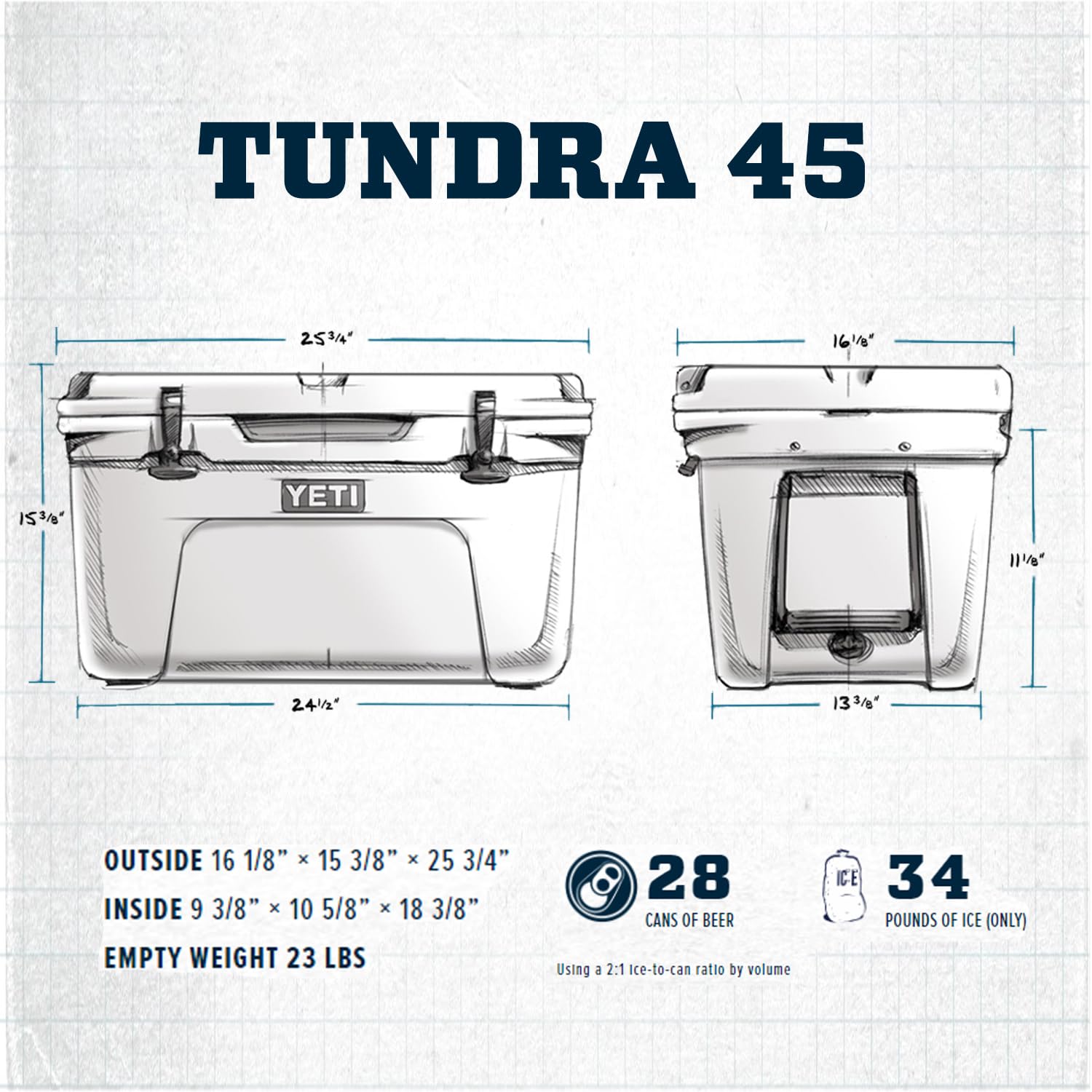 YETI Tundra 45 Cooler, Sagebrush Green