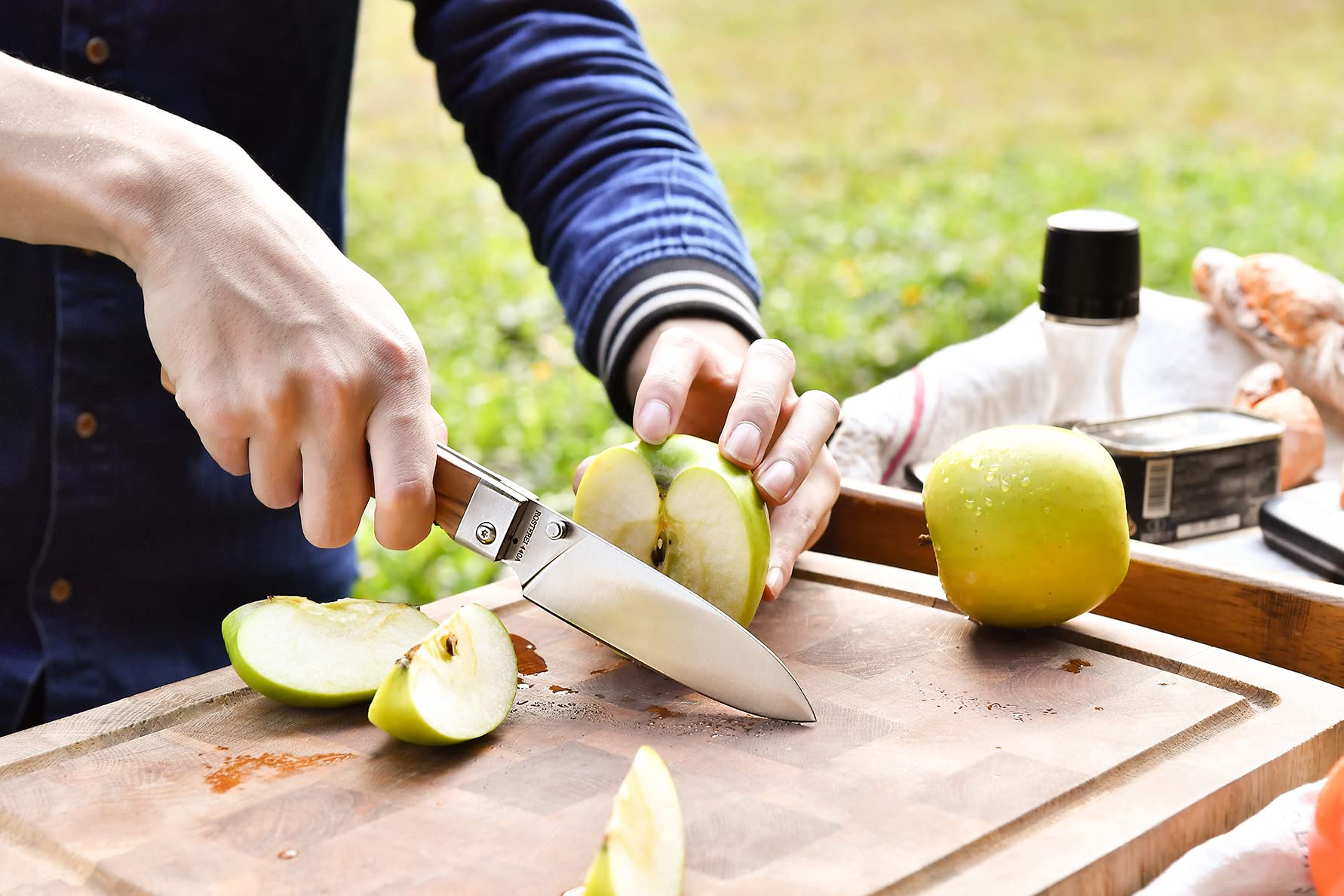 ZhengSheng 4.5" Folding Utility Knife 440A Stainless Steel Blade G10 Handle Pocket Foldable Fruit knife peeling knife for Outdoor Camping Activities