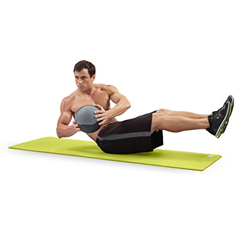 Pure Fitness 1/2 inch Ultra Thick NBR Exercise Mat - Lime