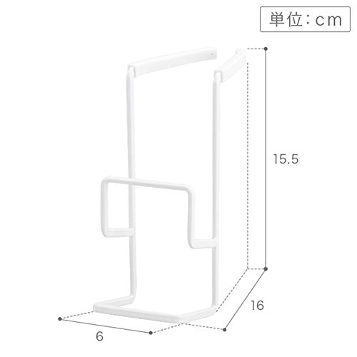 YAMAZAKI home Tower Faucet-Hanging Sponge Holder Double, White